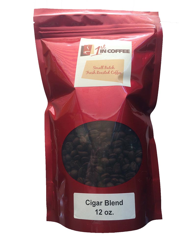 Cigar Blend Coffee, Fresh Roasted 12 oz. Whole Bean Coffee