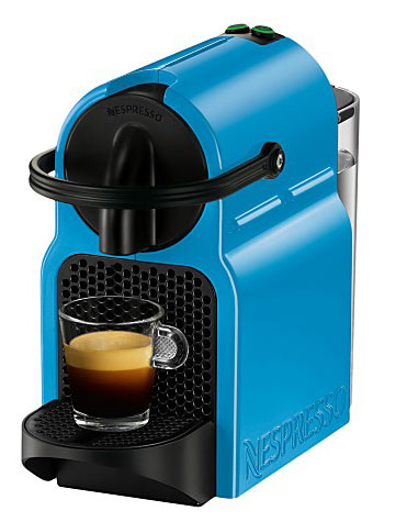 Nespresso Inissia Capsule Espresso Machine in Pacific Blue